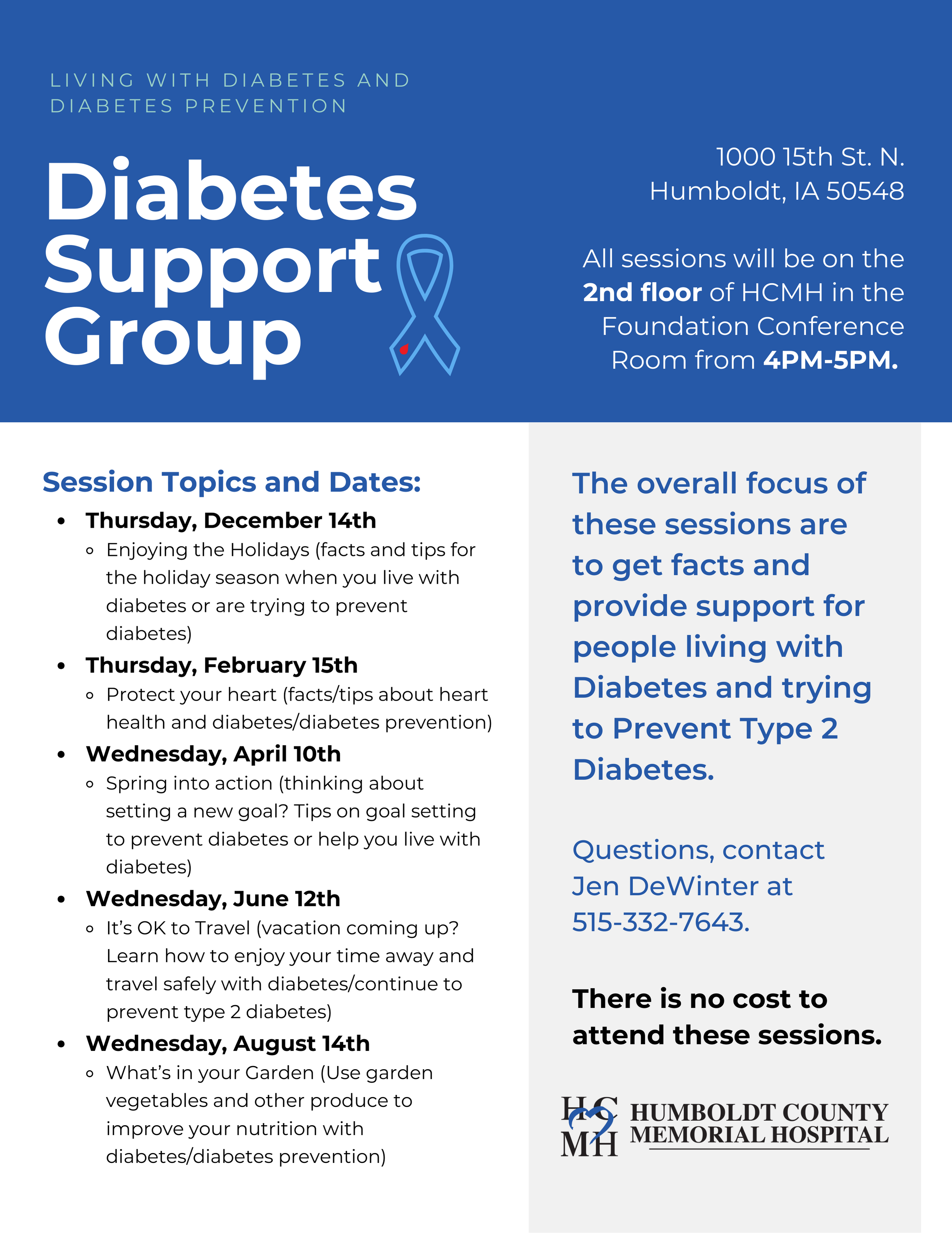Diabetes Education & Services | Humboldt County Memorial Hospital